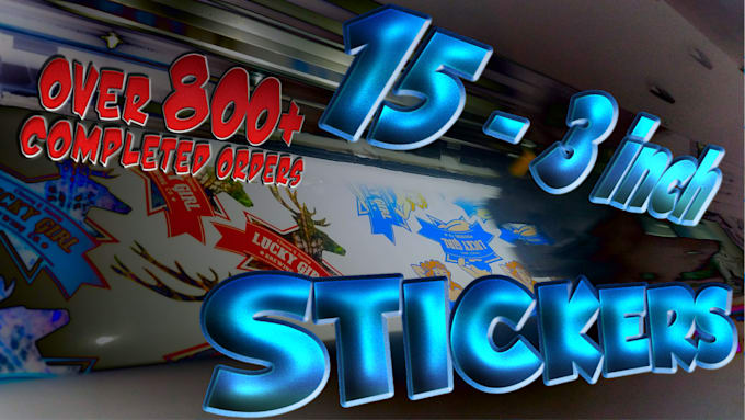 Mail 15 x 3 inch stickers to your door by Goldminedesign | Fiverr