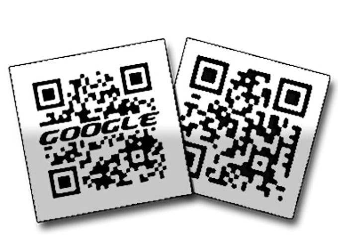 Create a black and white qr code with text or logo by Joltrast | Fiverr