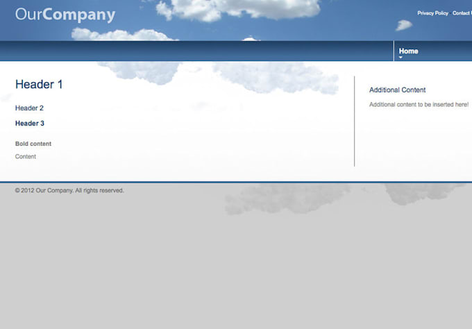 Build a 3 page web ready website with this template by Jamies | Fiverr