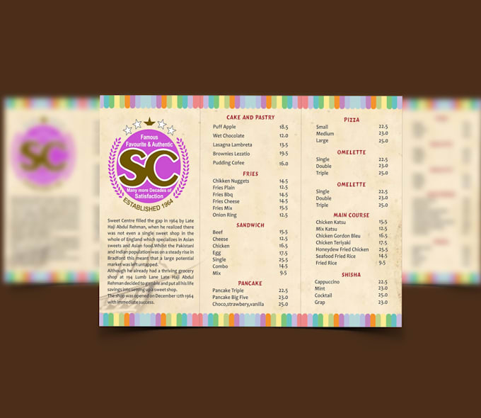 Design eye catching food menu by Shaangraphics | Fiverr