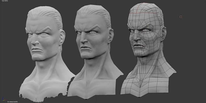 Do retopology for your 3d model by Mas_mawan | Fiverr