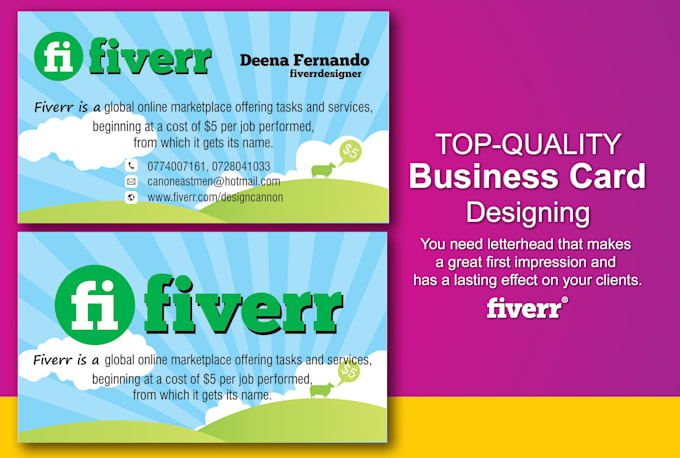 Design an eye catching high end business card by Canondesigns | Fiverr