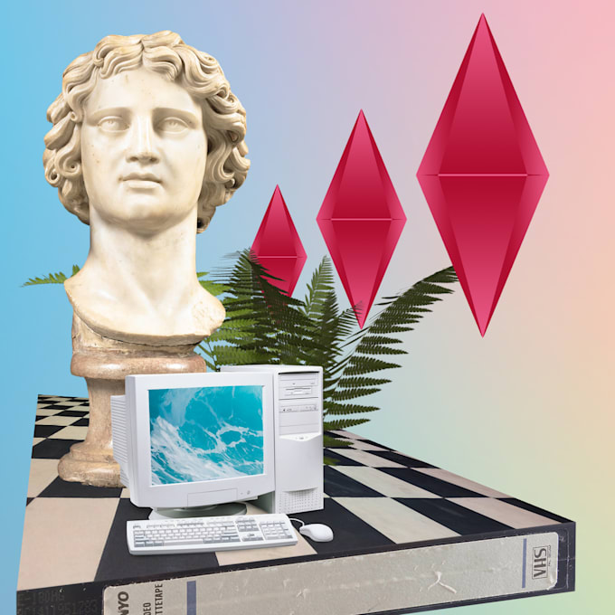 Design a vaporwave album cover by Norb97 | Fiverr