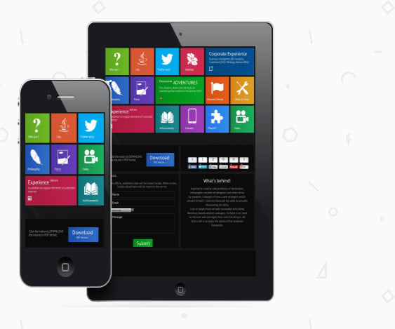 Create your metro tiles resume by Cipher | Fiverr