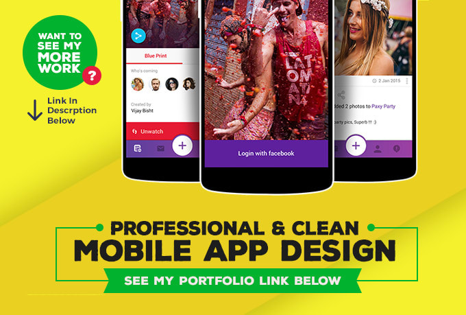 Create a clean ui mobile app design for android and ios by Soniasimone ...