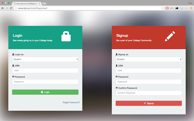 Develop full functional login signup page by Shawn012 | Fiverr