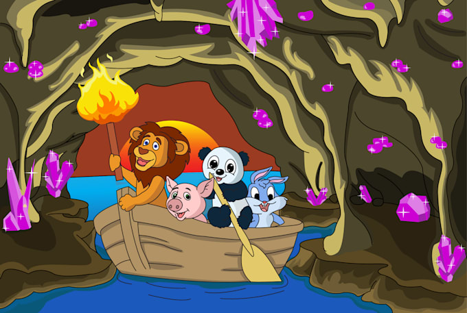 Draw children story book illustration by Diana_design | Fiverr