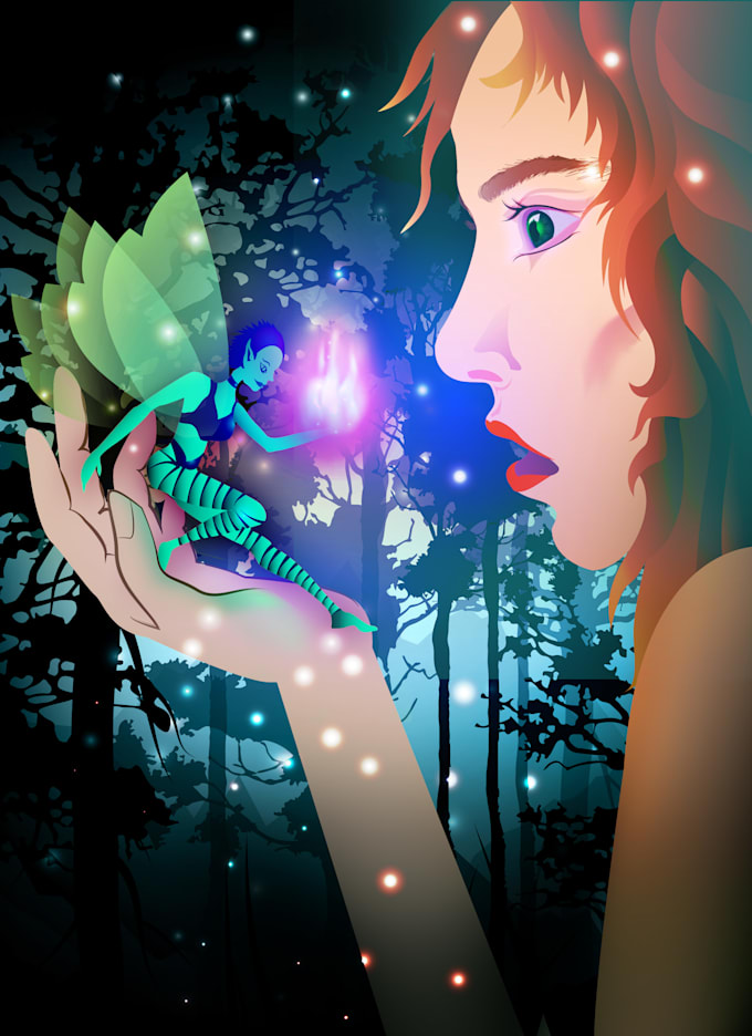 Make a nice and realistic hand draw or digital illustration by ...
