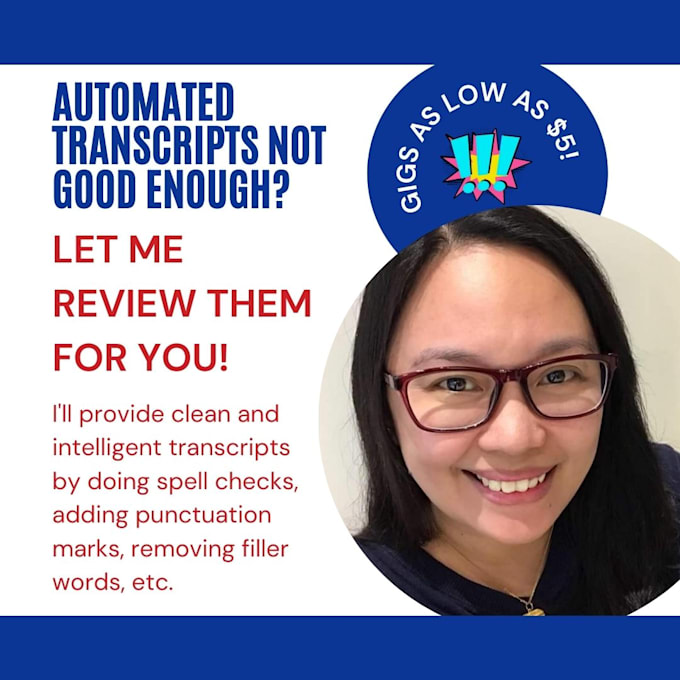Clean up, proofread, and format ai generated transcripts by Trans4u ...