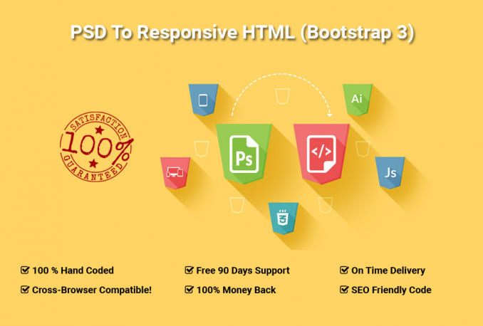 Convert Psd To Responsive Html5 Css3 Using Bootstrap By Onlineumair 6661