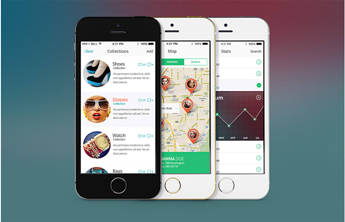 Design awesome mobile user interface by Dammieroberts | Fiverr