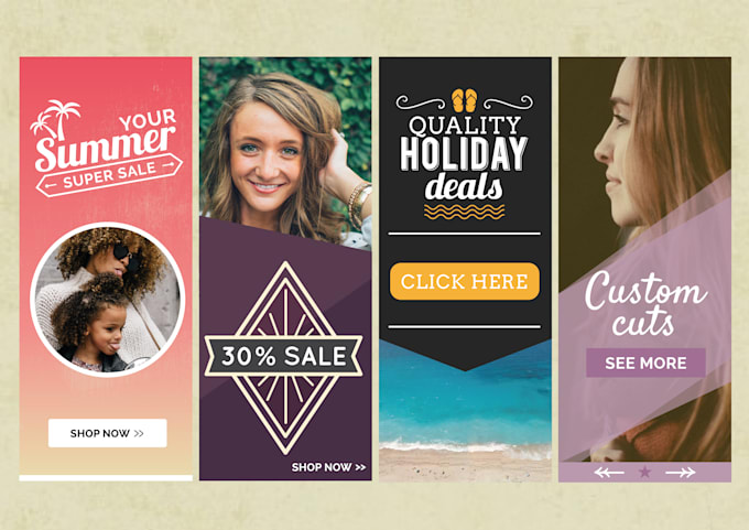 Make a creative banner for your website or social page by Shirllee | Fiverr