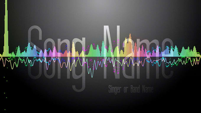 Create an audio react spectrum visualizer for your song by Hamza580 | Fiverr