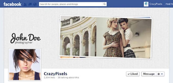 Design facebook profile picture logo with your initials by Jabirpankha ...