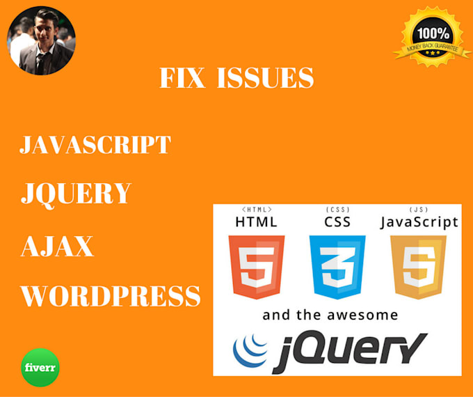 Do Any Htmlcssjavascript And Wordpress Issues By Fahadrafi572 Fiverr