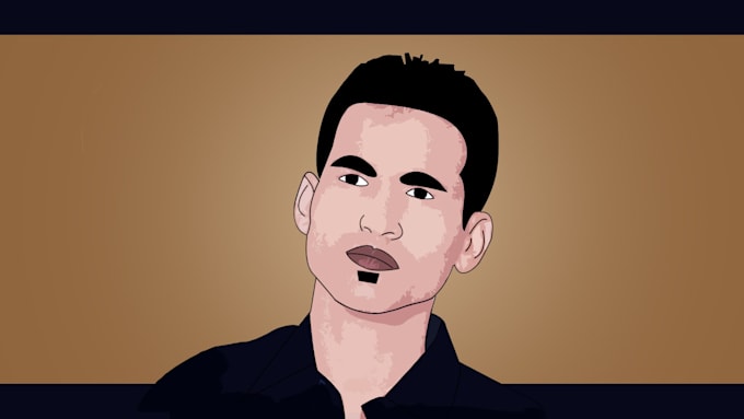 Draw a realistic headshot cartoon of you in photoshop by Muneebwaqar ...