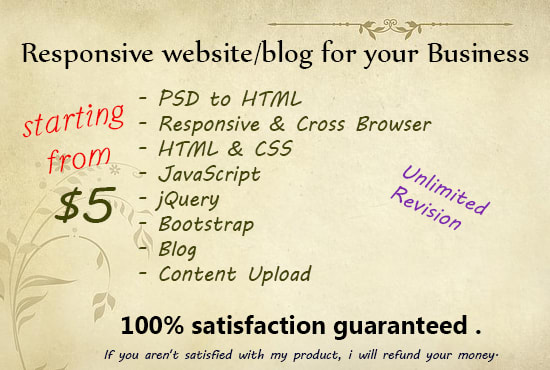 Create an attractive and responsive webpage or blog page for you by ...