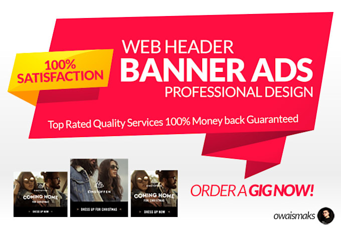 Design an attractive animated web banners by Owaismaks | Fiverr
