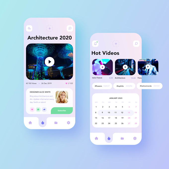 Design ui of mobile app by Julessdesign | Fiverr