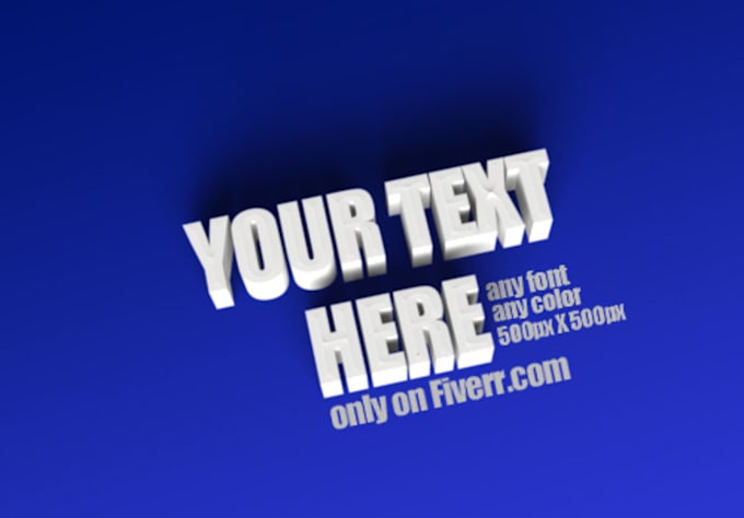 Create a realistic 3d text logo for you by C3ptik | Fiverr