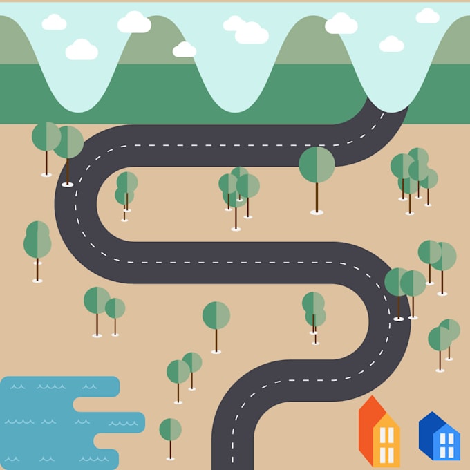 Draw a custom vector map in illustrator by Viki8454 | Fiverr