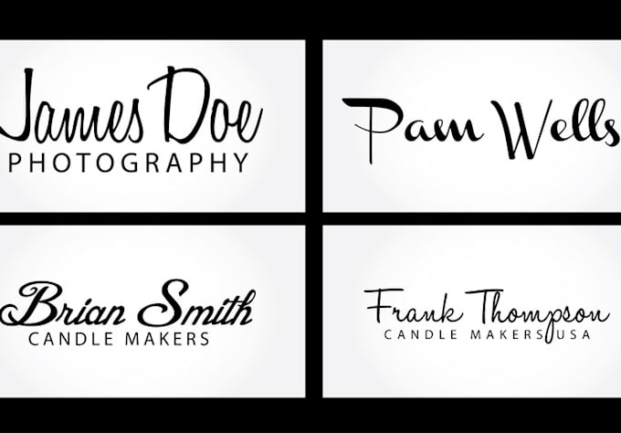 Design a professional personal signature logo by Chizel21 | Fiverr
