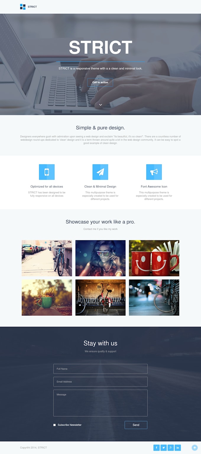 Convert your psd or image to html,css,javascript by Zakariamouhid | Fiverr