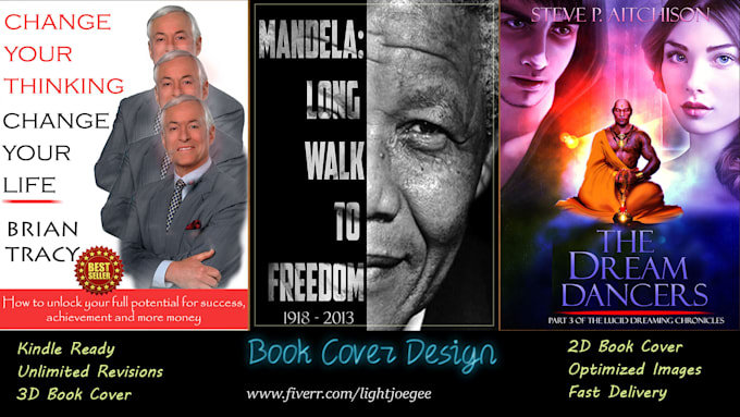 Design an attractive 2d or 3d book cover by Lightjoegee | Fiverr