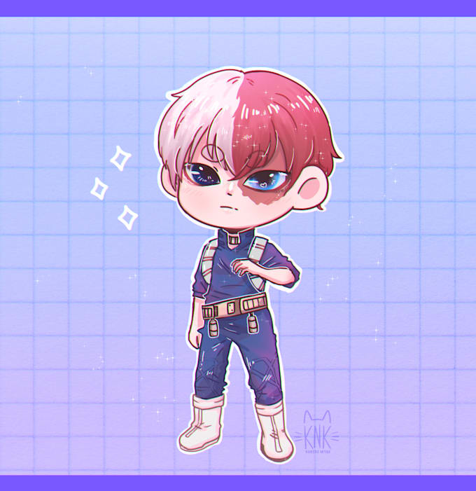 Draw you in chibi version by Konekomyau | Fiverr