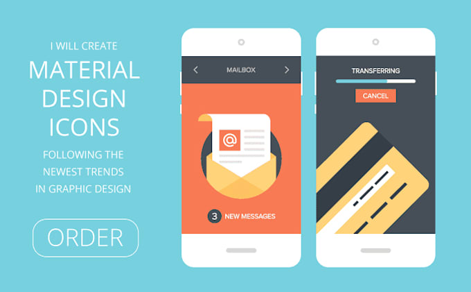 Create a material design icon or logo by D_design | Fiverr