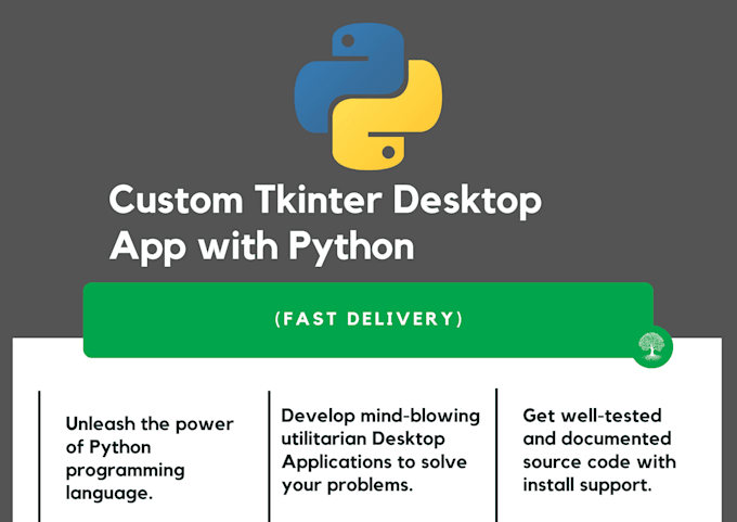 Develop a desktop gui app for you by Prahladyeri | Fiverr