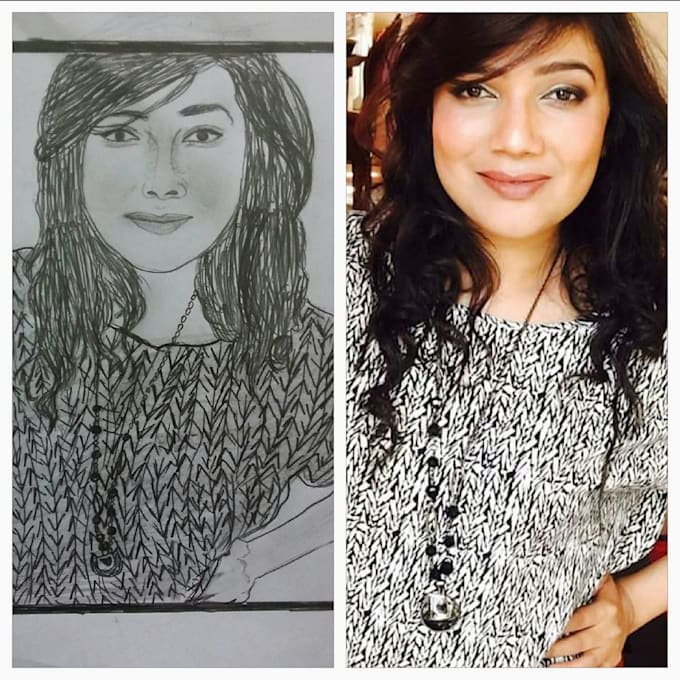 Draw perfect pencil sketch of your picture by Ayesha_963 | Fiverr