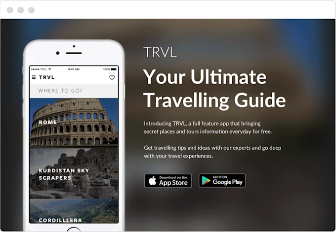 Create a responsive landing page for your mobile app by Mangeorge | Fiverr