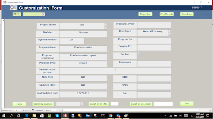 Develop an access database application by Fatmaalkadi | Fiverr