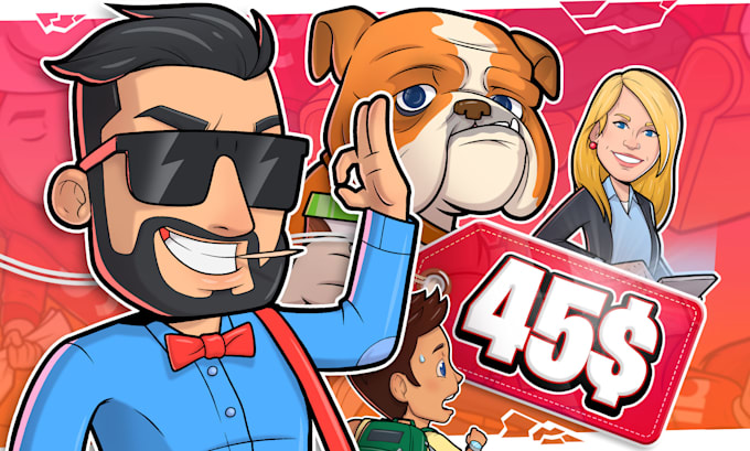 Create custom cartoon character designs for any project by Lovepixels ...