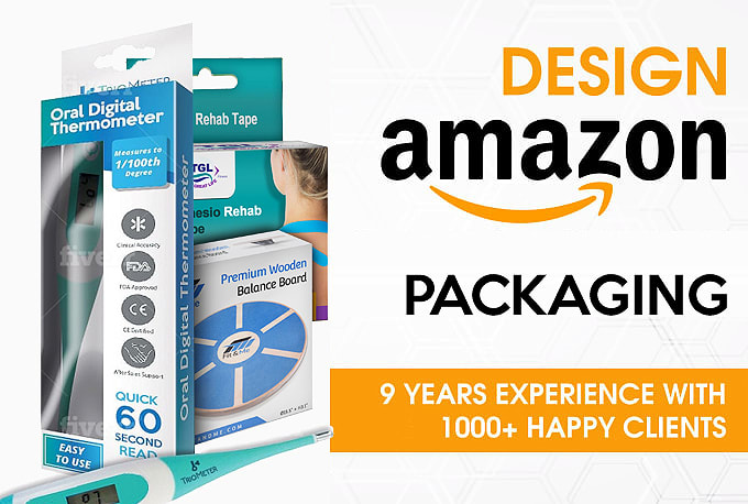 Create amazon packaging design by Merachev | Fiverr