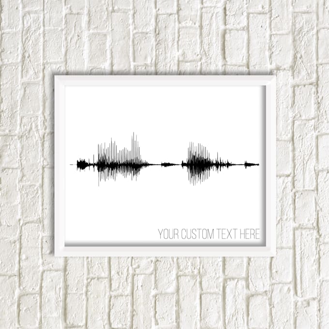 Create custom sound wave art using your voice by Jeefers | Fiverr