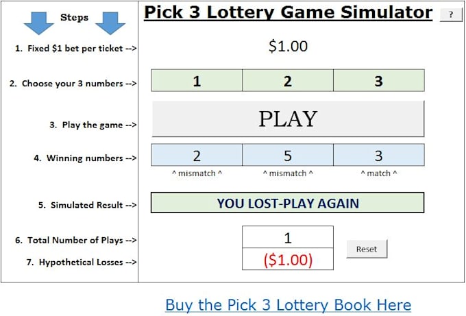 Send you a pick 3 lottery simulator by Tanders6 | Fiverr