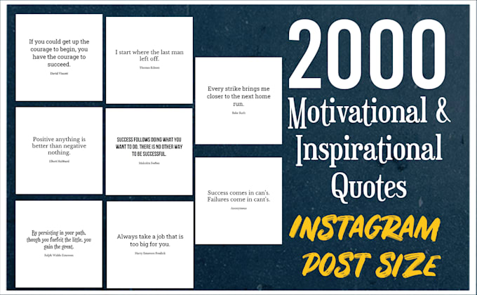 Create 2000 motivational inspirational instagram quotes by Pr_junction ...