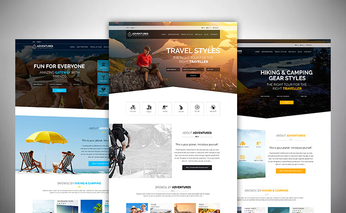 Design amazing psd web templates with latest design trends by Ewises ...