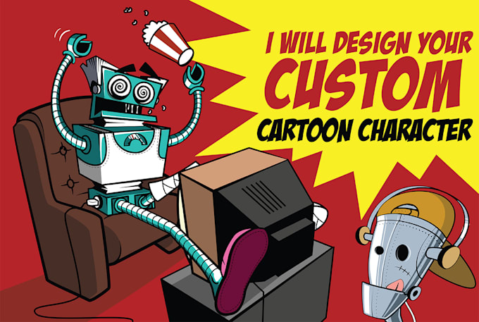 Design a 2d vector cartoon character for you by Iambiental | Fiverr