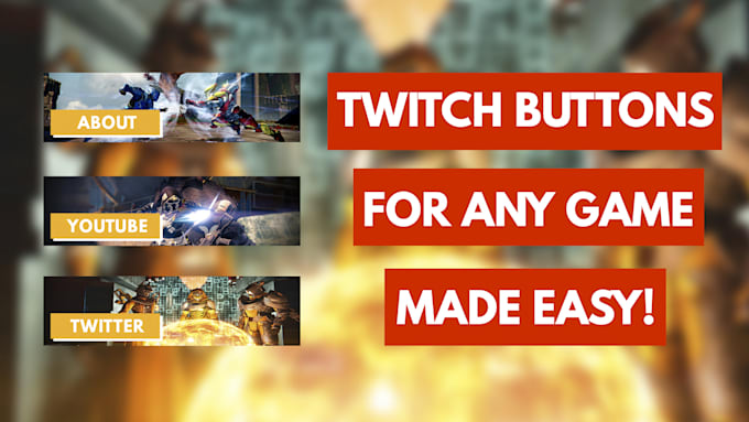 Create amazing twitch panel buttons you will love by Martink117 | Fiverr