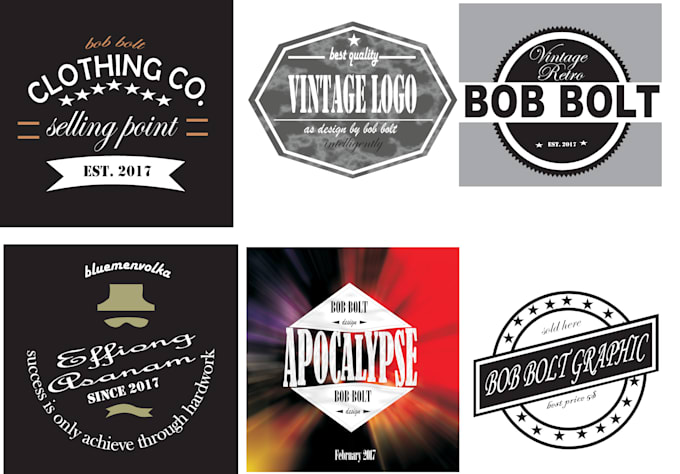 Design 3 awesome customized vintage retro logo in 1hour by Minimalz ...