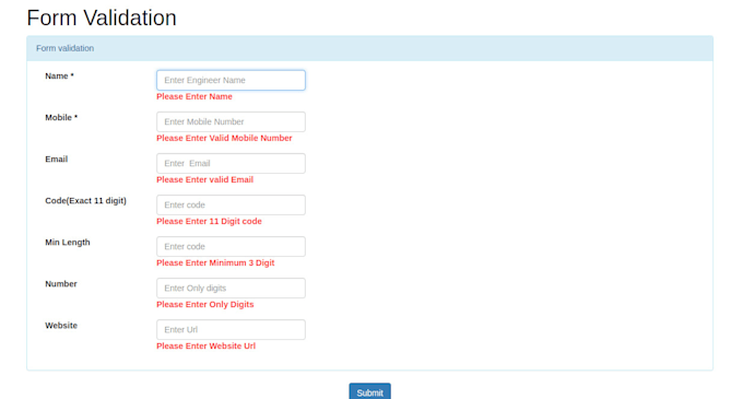 Validate Form In Php By Engrarslanmalik Fiverr