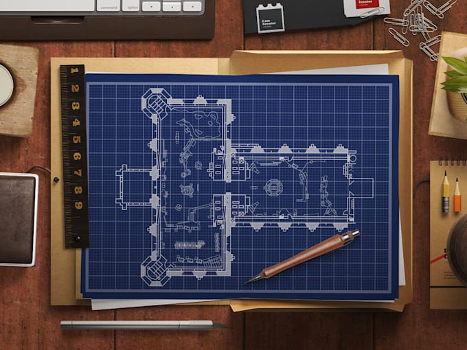 Create professional blueprint artwork by Millicentdagpin | Fiverr