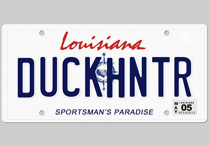 Create 2pcs novelty personalized louisiana license plate with your name ...