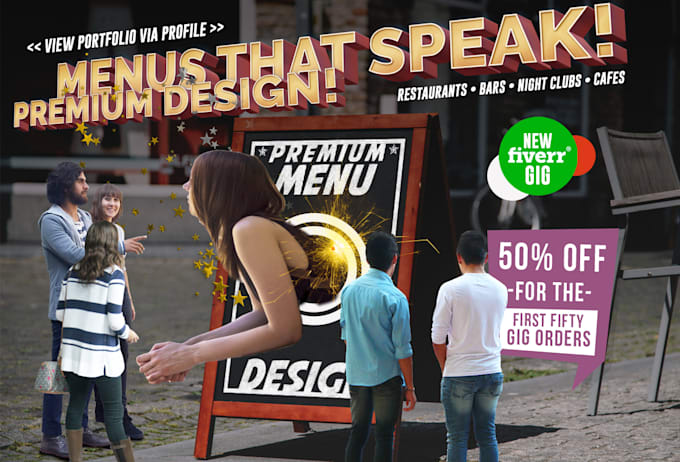 Design a unique, premium quality, print ready menu by Amilliondesign ...