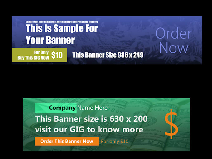 Do 468 x 60 banner designing by Dennz87 | Fiverr