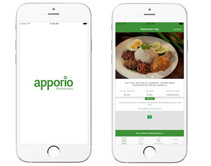 Food ordering delivery app justeat clone by Apporio | Fiverr