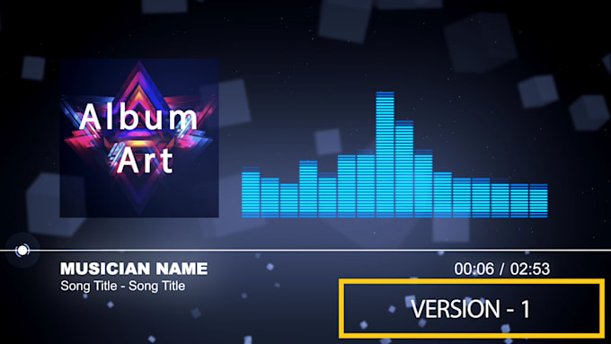 Make music spectrum visualization video by Malindajayamal | Fiverr